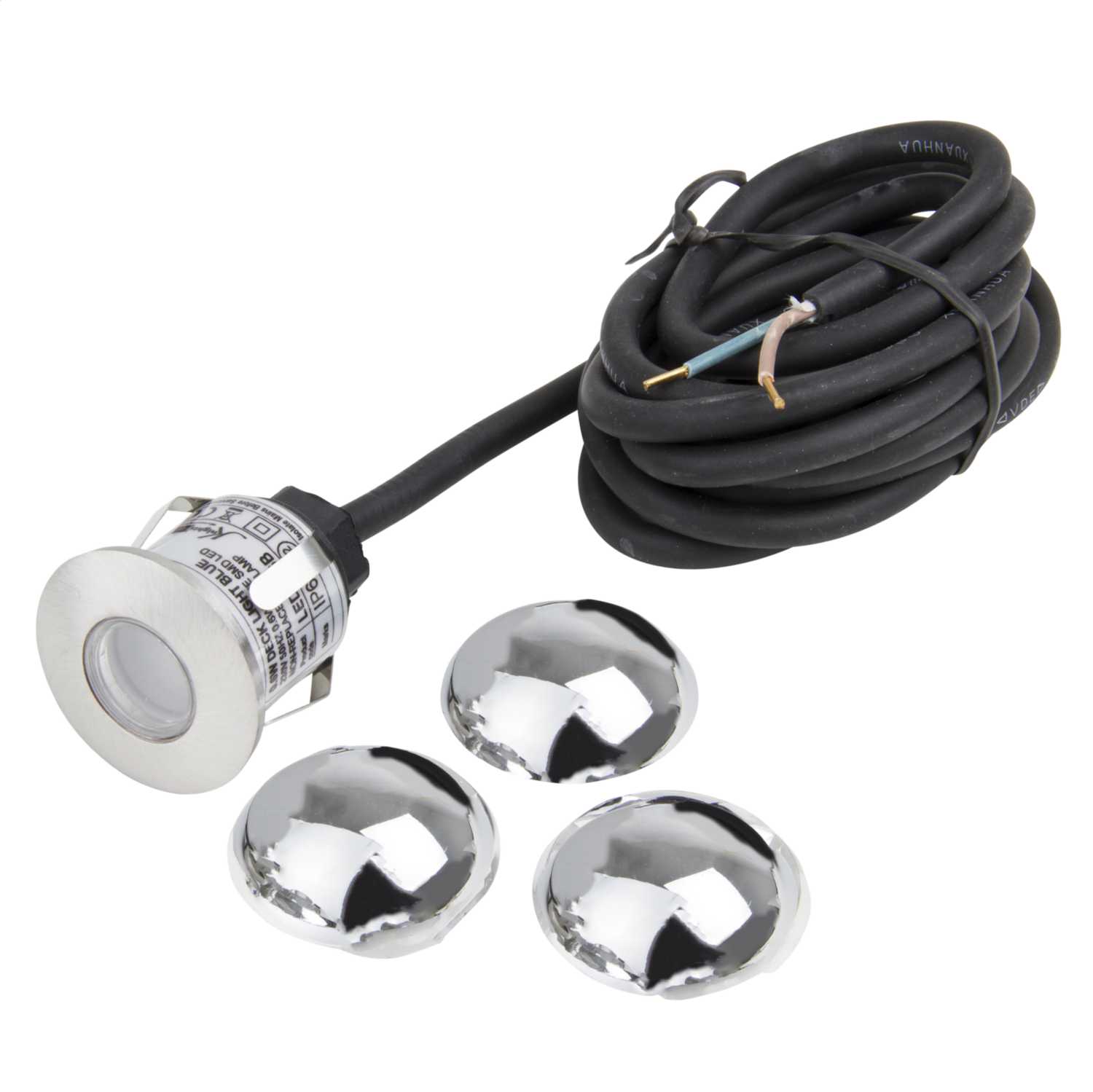 Knightsbridge 0.6W 230V LED IP65 Mini Ground Light 6000K with 3 ...