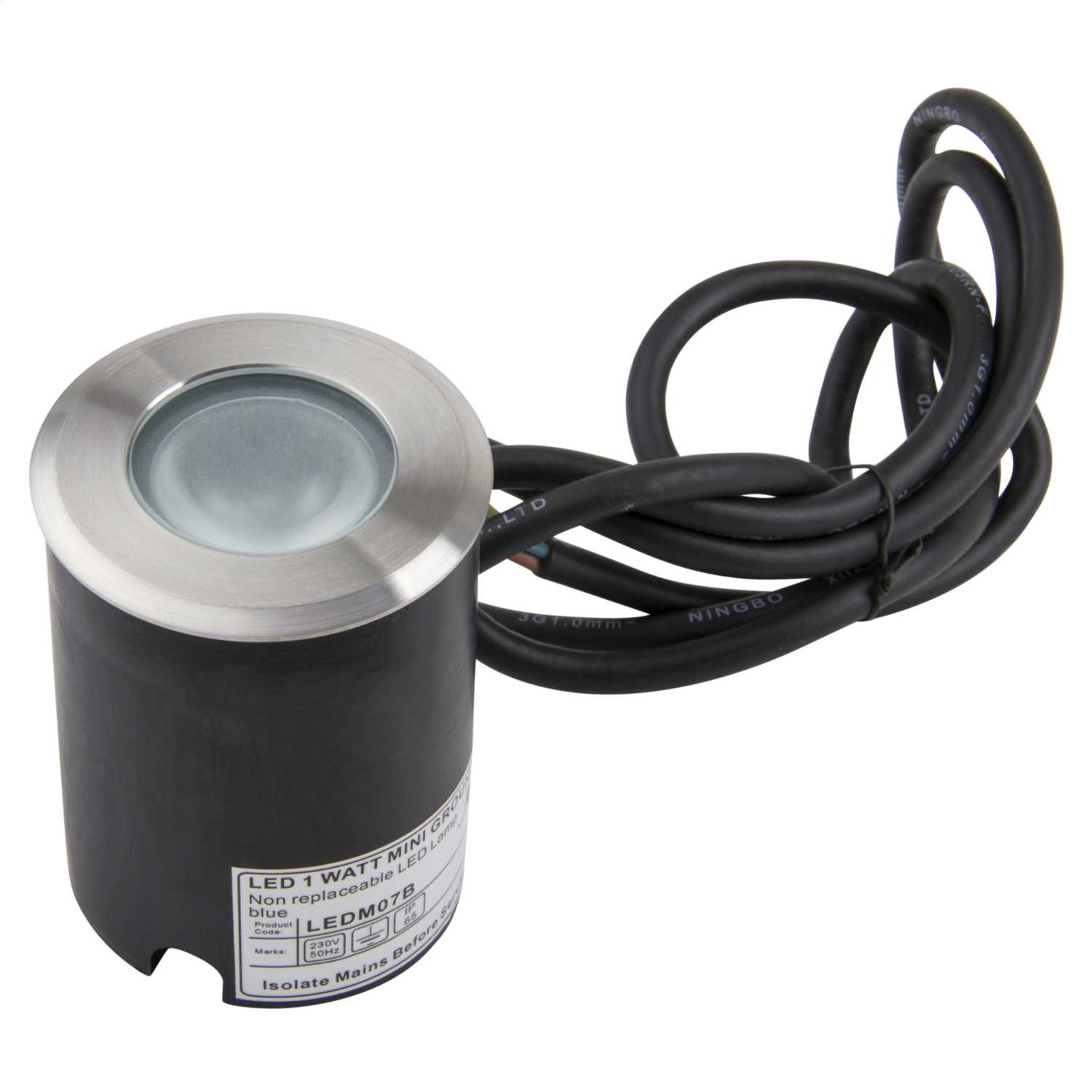 Knightsbridge 1.5W 230V LED IP65 Mini Ground Light Blue (LEDM07B) | CEF