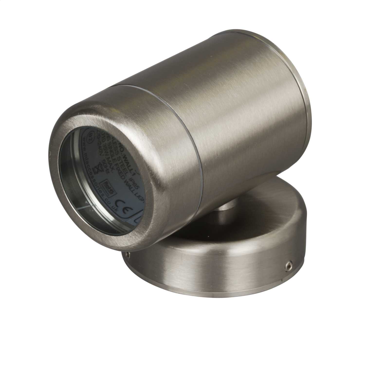 Knightsbridge 35W GU10 Wall Fitting Stainless Steel Standard Gauge ...