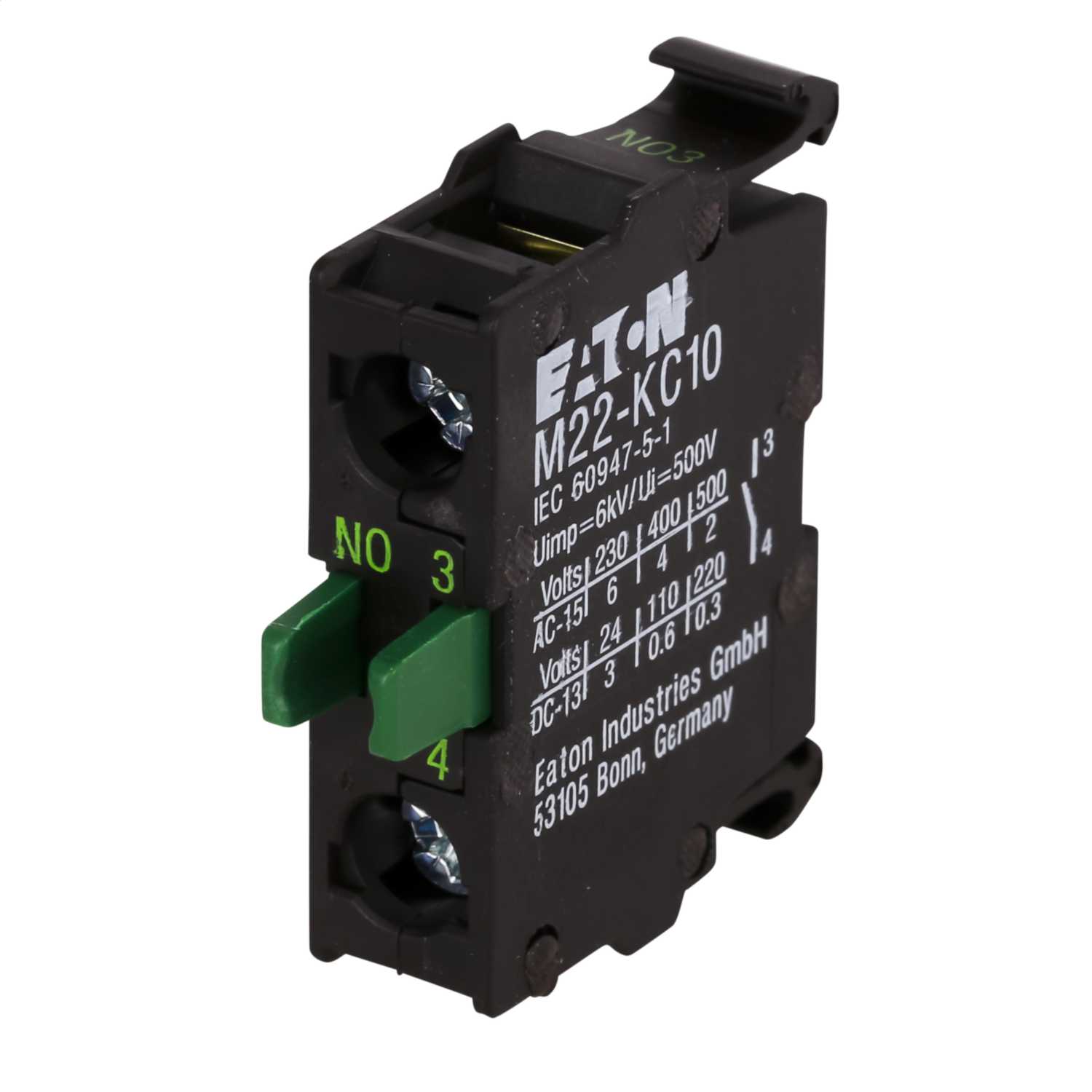 Moeller M22-KC10 Base Fixing Contact Block 1 NO (216380) | CEF