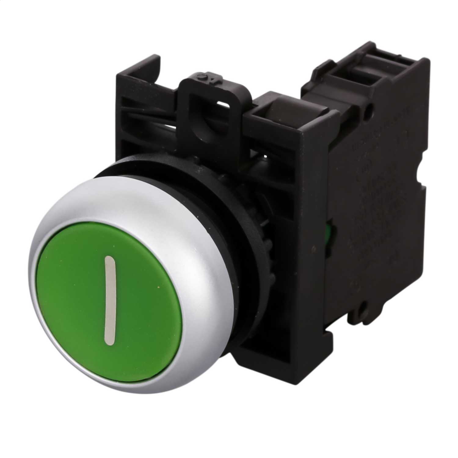 Moeller M22-D-G-X1/K10 Flush Momentary 1 NO Start Pushbutton Green (216512) | CEF