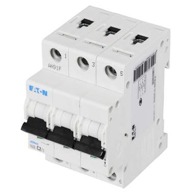 Moeller FAZ6-C2/3 2A Triple Pole 6kA C Curve MCB (239122) | CEF