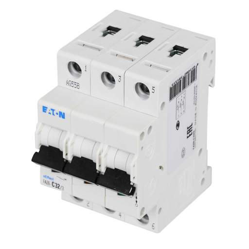 Moeller FAZ6-C32/3 32A Triple Pole 6kA C Curve MCB (239151) | CEF