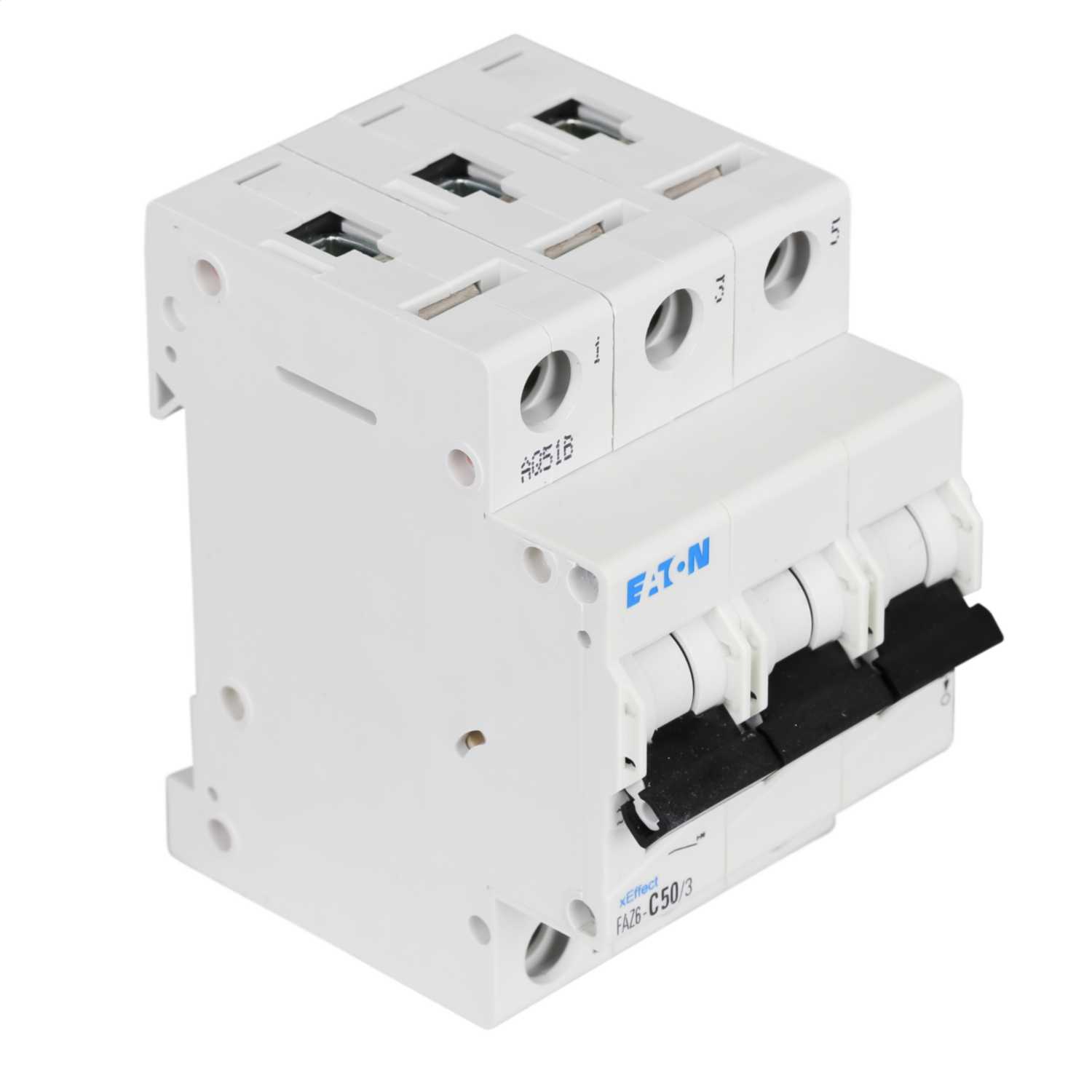 Moeller FAZ6-C50/3 50A Triple Pole 6kA C Curve MCB (239153) | CEF