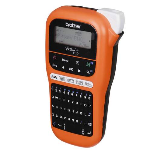 Brother PTE110VP Hand Held Electricians Label Printer Machine (PTE110VP ...