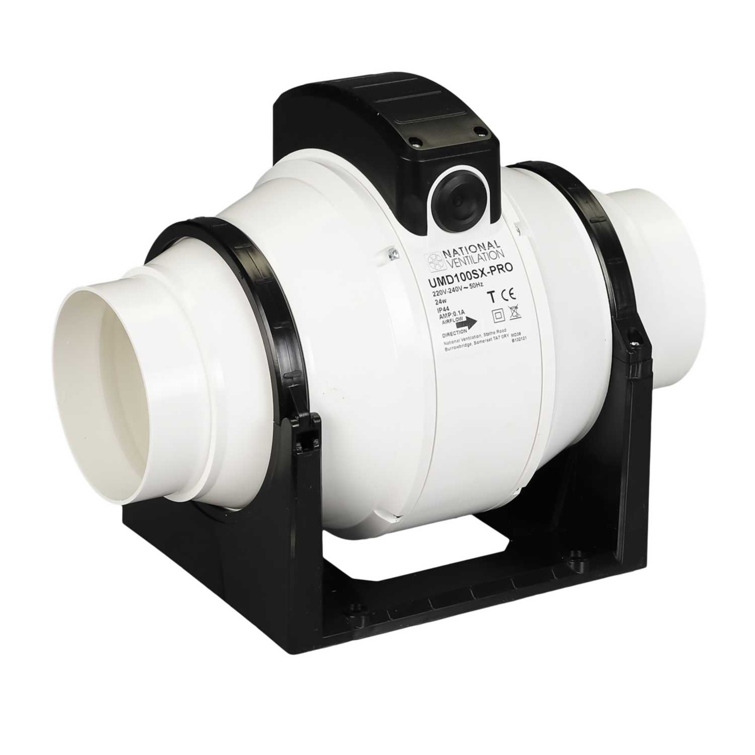 National Ventilation 100mm 4'' In-Duct Mixed Flow Fan (UMD100SX) | CEF