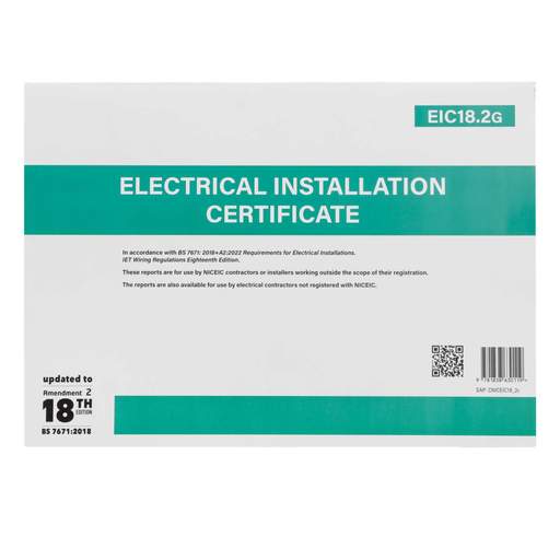 Electrical Installation Certificates ( CNICEIC18_3G ) | CEF