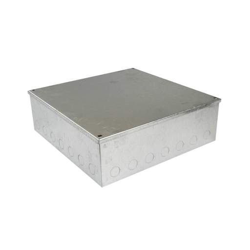 Niglon 300mm x 300mm x 100mm Galvanised Adaptable Box with Knockouts ...