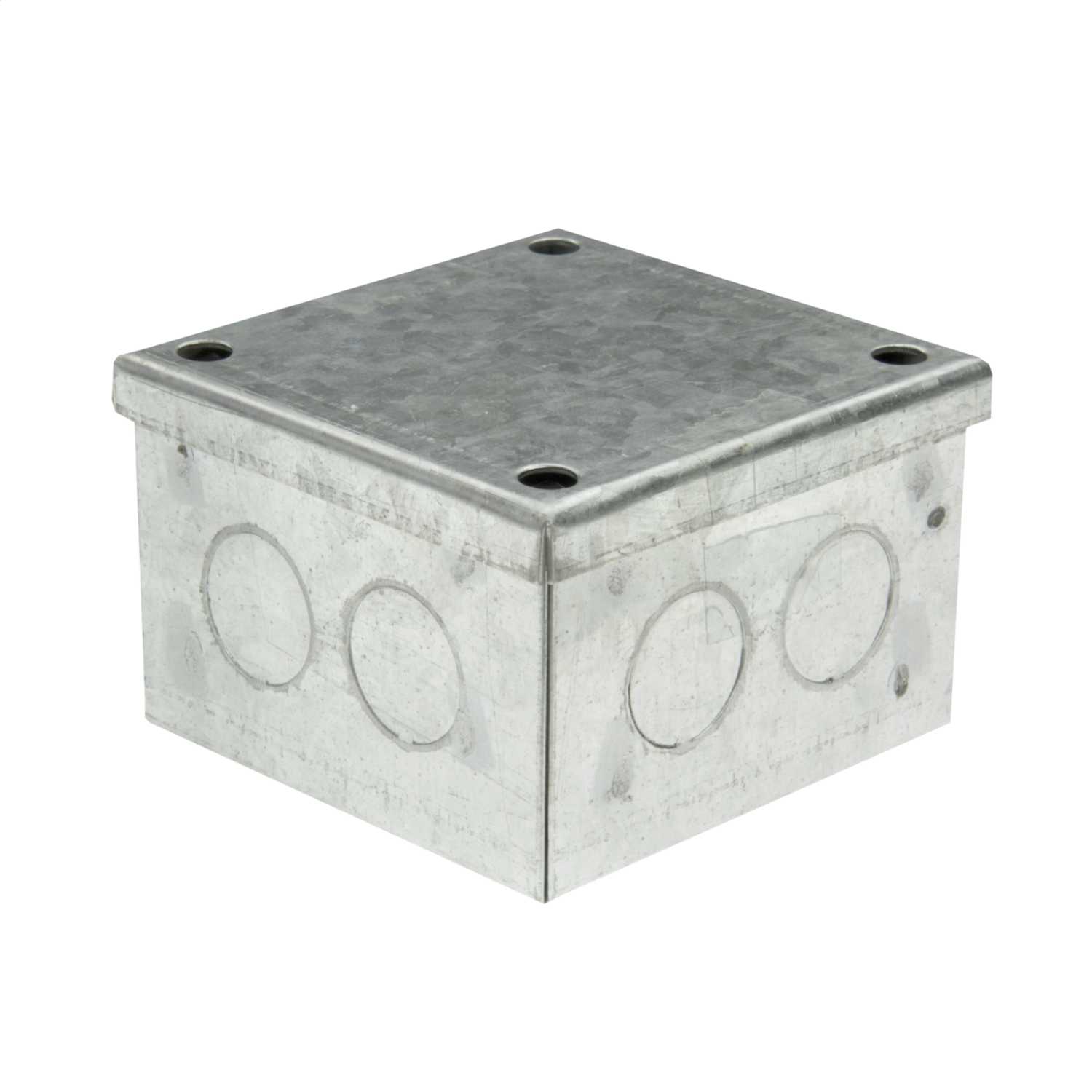 Niglon 75mm x 75mm x 50mm Galvanised Adaptable Box with Knockouts ...