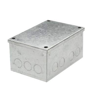 Niglon 150mm x 100mm x 75mm Galvanised Adaptable Box with Knockouts ...