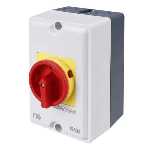 Niglon 63A 4 Pole Isolator Switch IP65 (IS634) | CEF