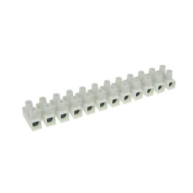 Niglon 30A 12 Way Strip Connector White (Sold in 1's) (PN30) | CEF