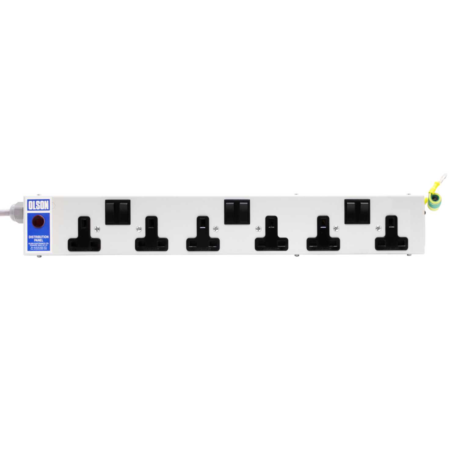 Olson 13A 6 Way Individually Switched with Neon Fused PDU (DP13A/06SW ...