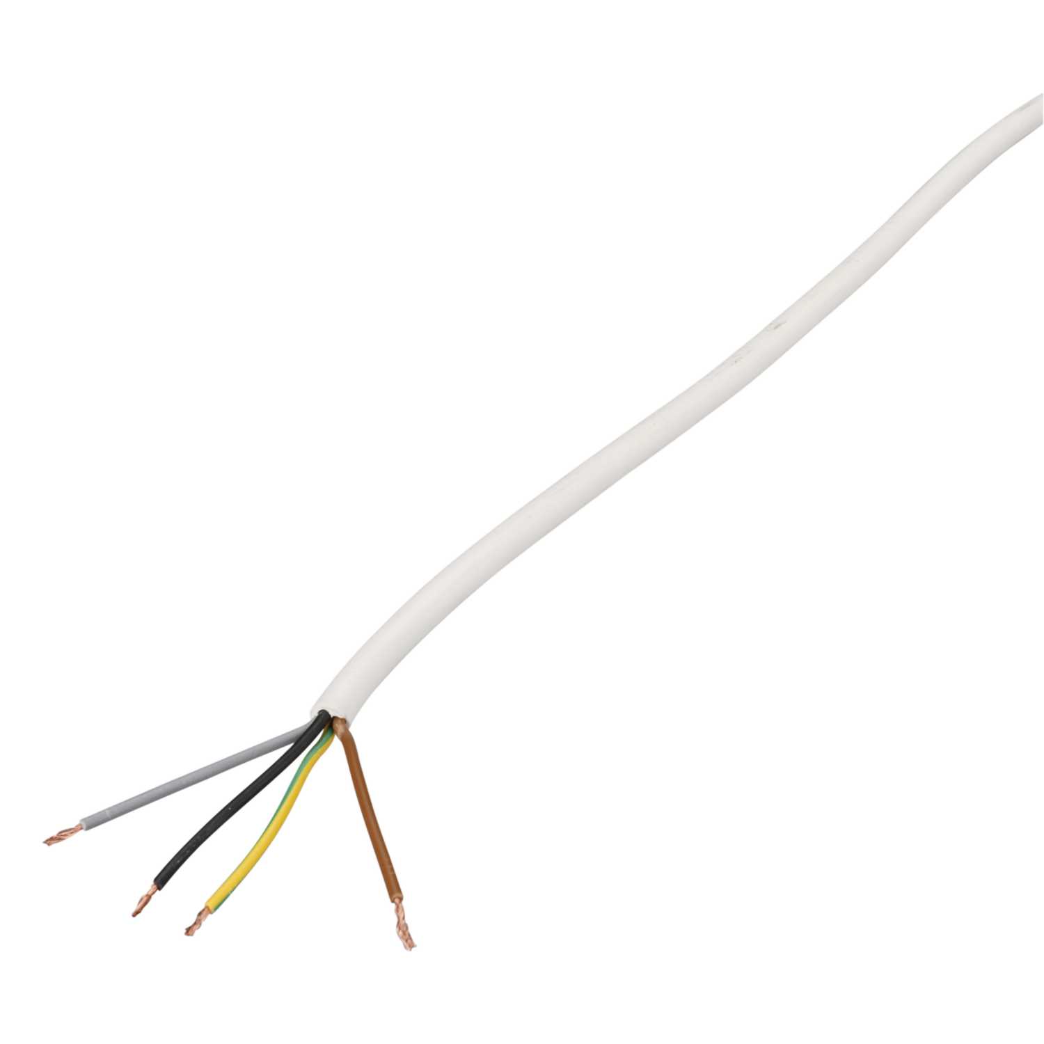 Olson 6A 3 Pin Prewired Plug-In Ceiling Rose with 2m LSF Cable White ...