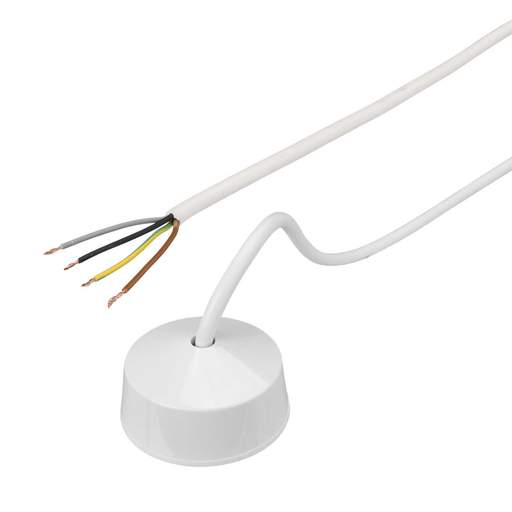 Olson 6A 3 Pin Prewired Plug-In Ceiling Rose with 2m LSF Cable White ...