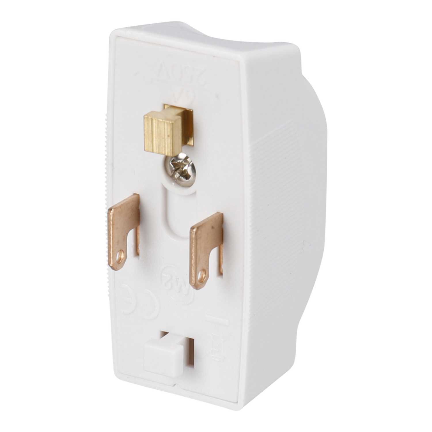 Olson 6A 3 Pin Plug White (LDU/3P/PLUG/W) | CEF