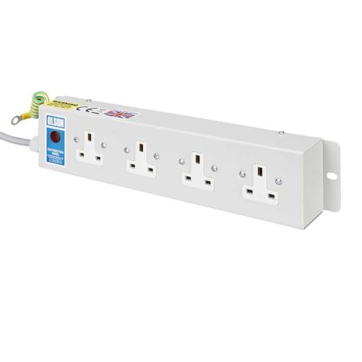 Olson 13A 4 Way Unswitched Socket with Neon 13A Plug PDU (N13A/04) | CEF