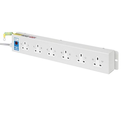 Olson 13A 6 Way Unswitched Socket with Neon 13A Plug PDU (N13A/06) | CEF