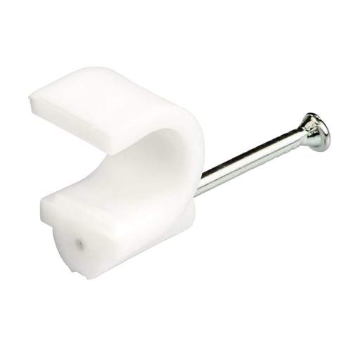 Olympic Fixings 10mm Round Clips White (Pack of 100) (075-161-150) | CEF