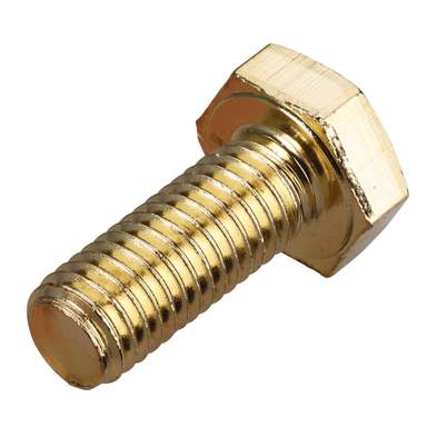 Olympic Fixings M10 x 25mm Hex Set Screw Brass (Sold in 1's) (089-187 ...