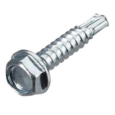 Olympic Fixings 4.8mm x 25mm Hexagon Head Plain Self Drilling Screws ...