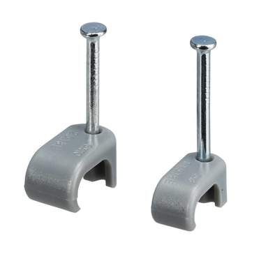 Olympic Fixings Trade Tub Flexible 1.5mm / 2.5mm T&E Cable Clips Grey ...
