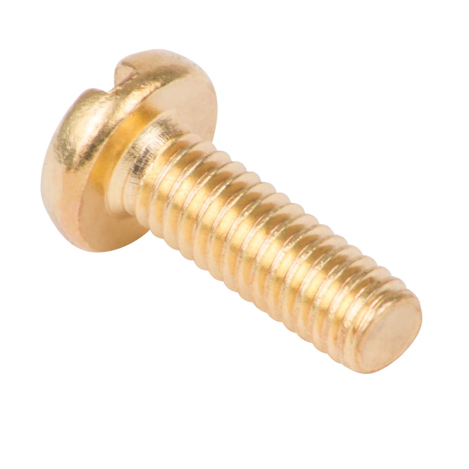 Olympic Fixings M4 x 12mm Pan Head Slot Screws Brass (Pack of 100) (216 ...