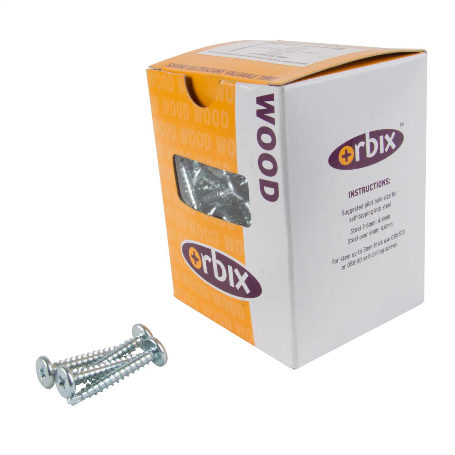 Orbix 4.8 x 35 General Purpose Self Drilling Screws (Pack of 200) (OBX ...