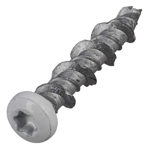 Orbix 6.5mm x 32mm Wall Bite Fire Rated Fixing Screw White (Pack of 100 ...