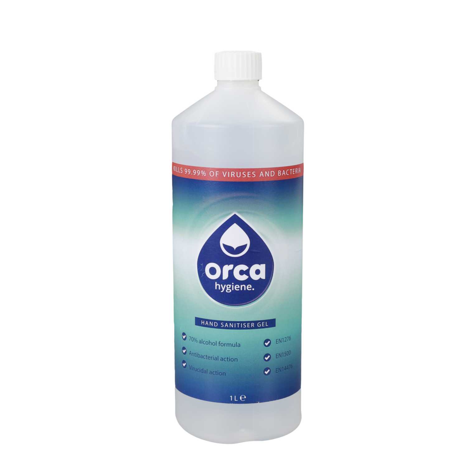 Orca Hygiene Hand Sanitiser Gel 1 Litre (H1 C100) | CEF