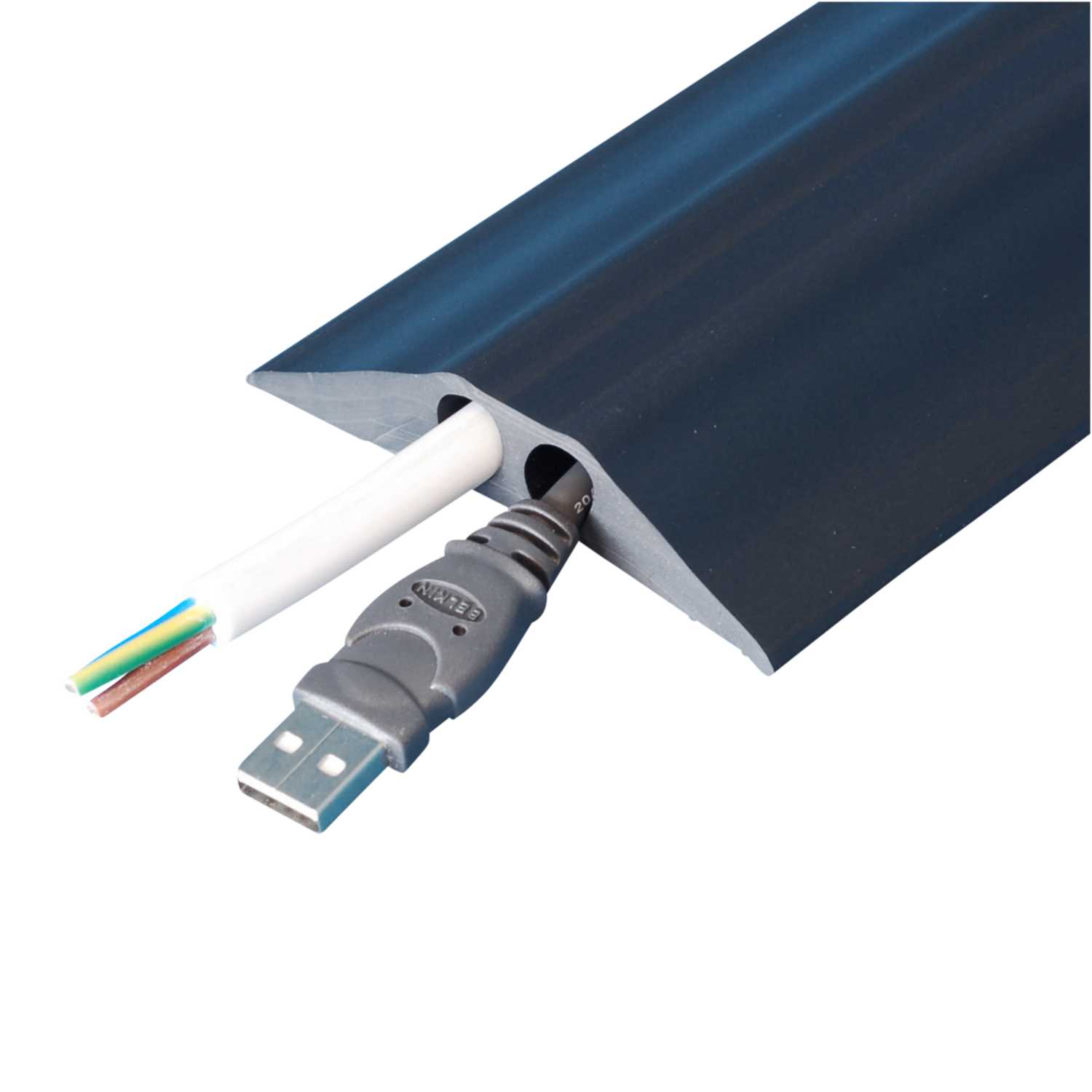 Osmor Two Hole Cable Protector Black (9m Reel) (DOUBLEBK) | CEF