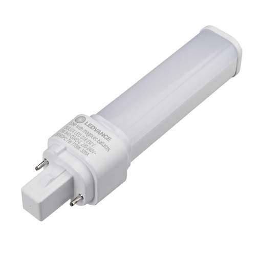 LEDVANCE Dulux 7W LED G24d-2 2 Pin Non Dimmable Compact Lamp 4000K ...