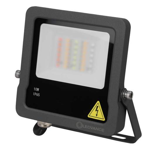 LEDVANCE Smart+ Matter 10W LED RGBW Floodlight Dark Grey 3000K ...
