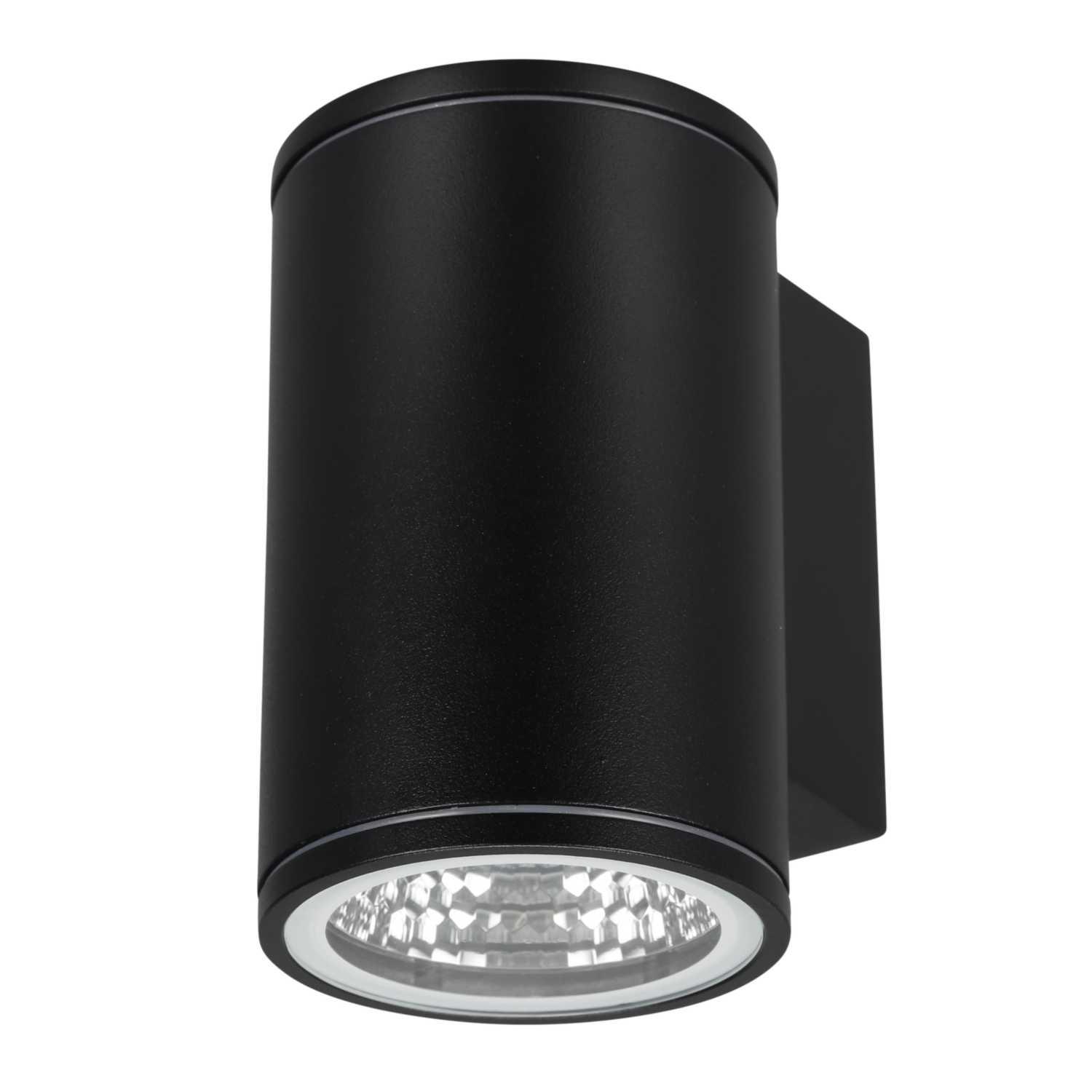 Ovia Verta 6W LED Cylindrical Up or Down Wall Light Black 4000K ...
