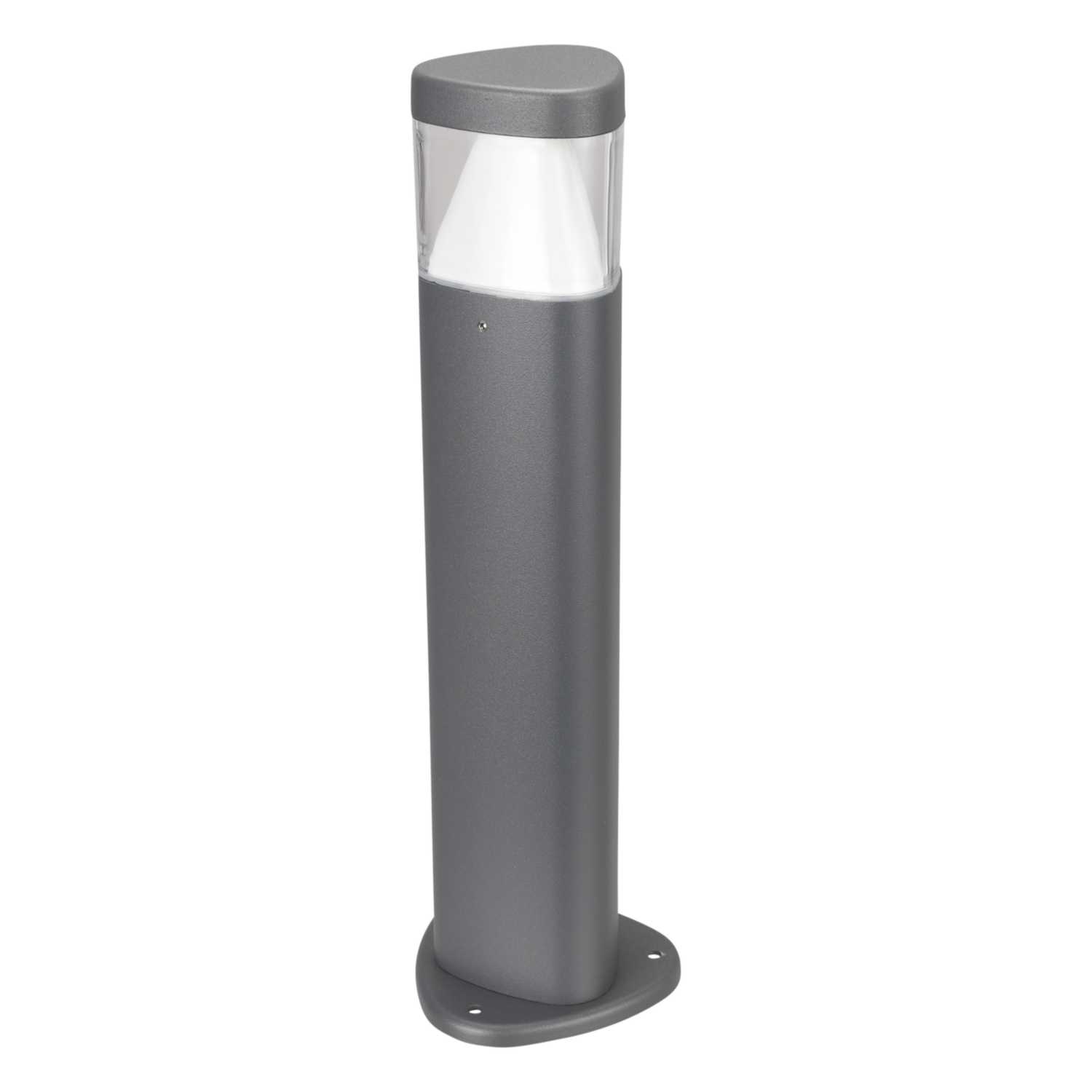 Ovia Tribus 7W LED Triangular Mini Bollard Grey 4000K (OV2713C7GY) | CEF