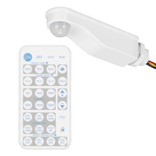 Ovia Batten Mounted 1-10V Dimmable PIR Occupancy Sensor IP65 with ...