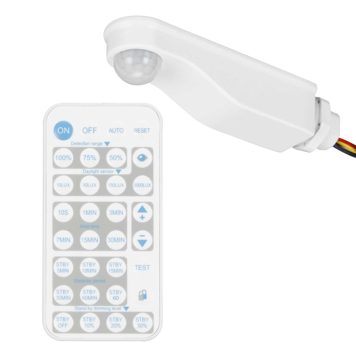 Ovia Batten Mounted 1-10V Dimmable PIR Occupancy Sensor IP65 with ...