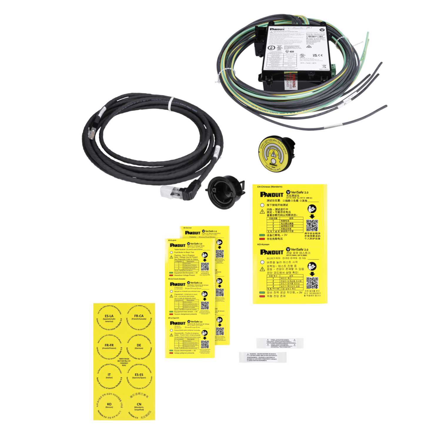 Panduit VeriSafe 2.0 Single Phase AVT Battery Free Indicator with 4.8m ...