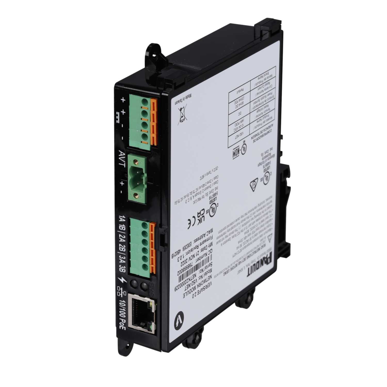 Panduit VeriSafe 2.0 AVT Network Module (VS2-NET) | CEF