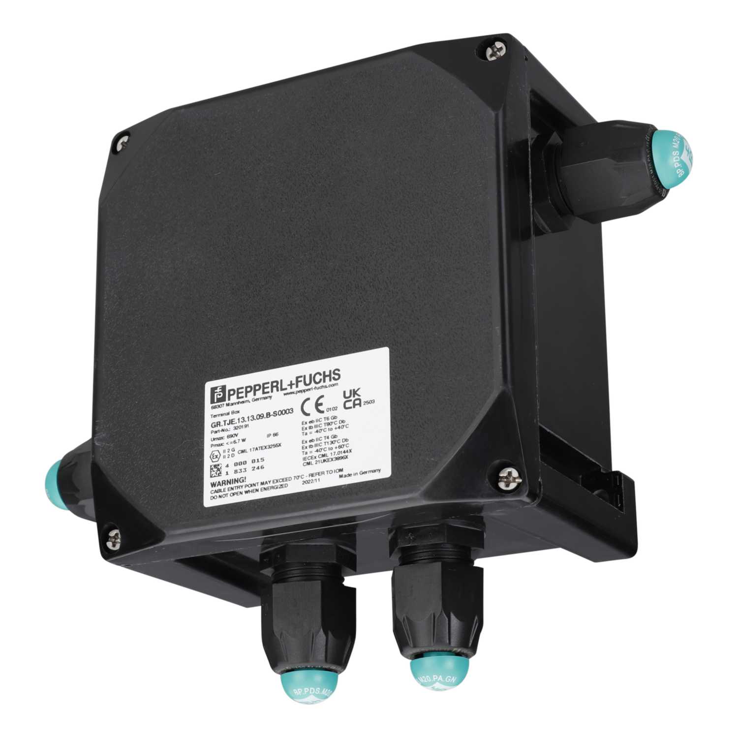 Pepperl & Fuchs Zone 1 Ex Junction Box with 6 x UT6 Terminals (320191 ...