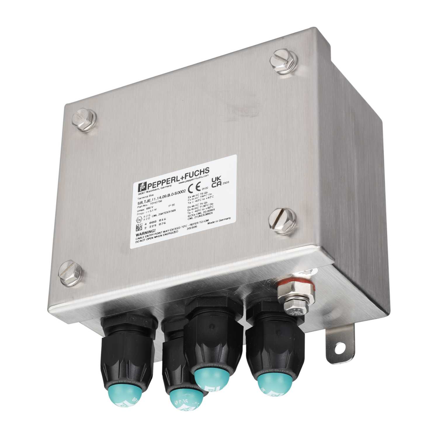 Pepperl & Fuchs Zone 1 Ex Junction Box with 6 x UT6 Terminals Stainless ...