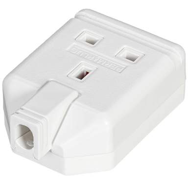 Permaplug 13A 1 Gang Trailing Socket White (ELS13W) | CEF