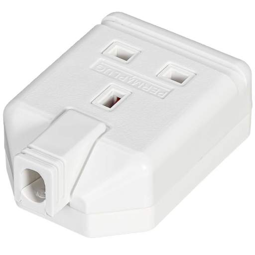 Permaplug 13A 1 Gang Trailing Socket White (ELS13W) | CEF