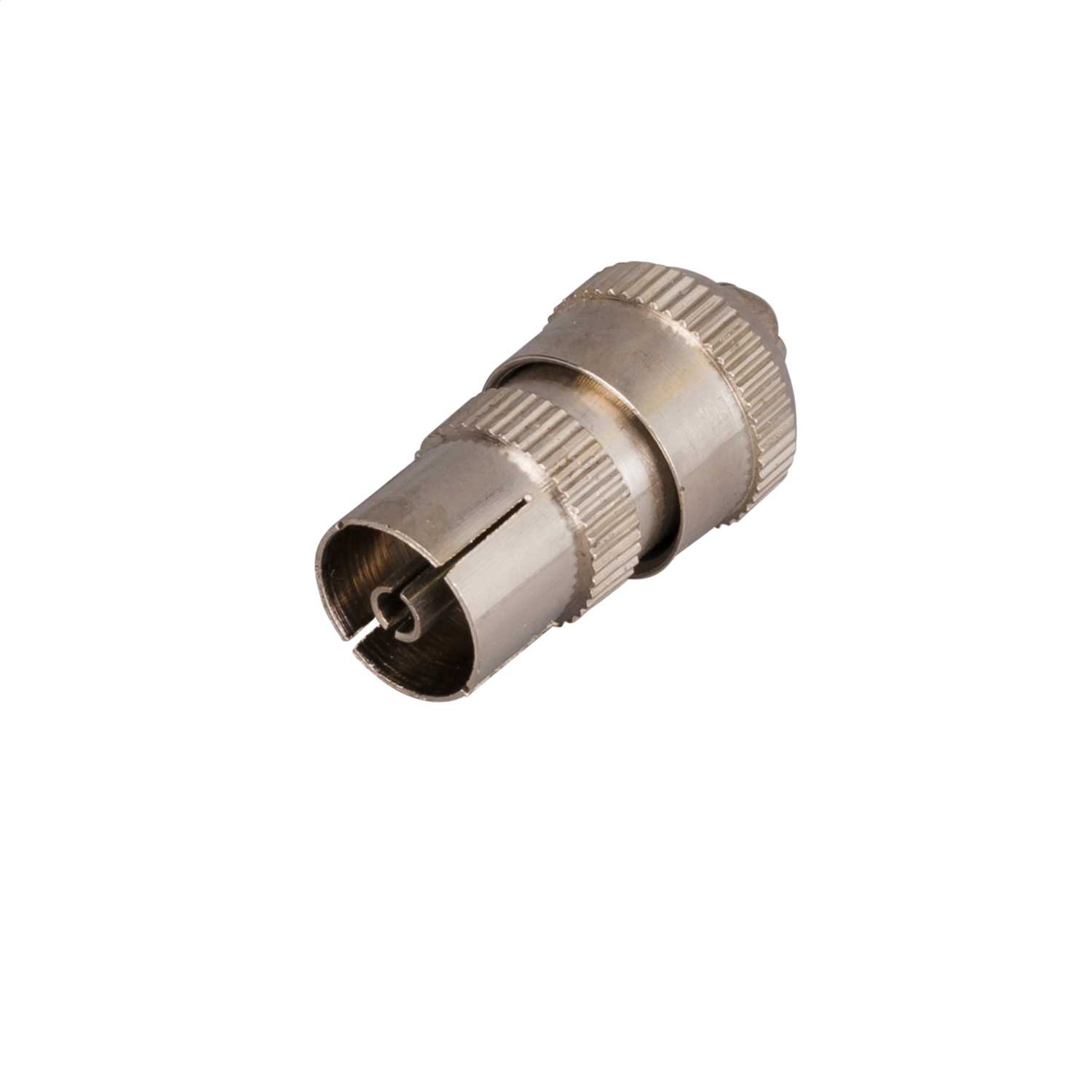 Philex Coaxial Female Plug Nickel Brass (19145S) | CEF