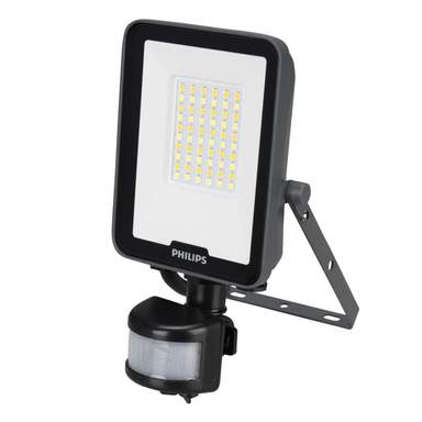 Philips Ledinaire All-in 20W LED Tri-Colour Floodlight with PIR Black (911401892386) | CEF