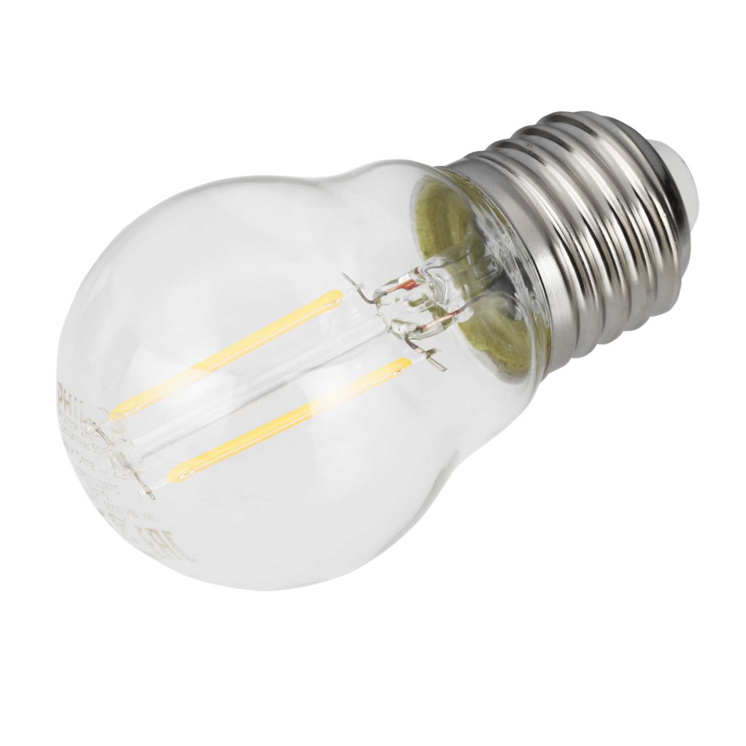 Philips CorePro 2W ES LED Non Dimmable Filament Golf Ball Lamp 2700K ...
