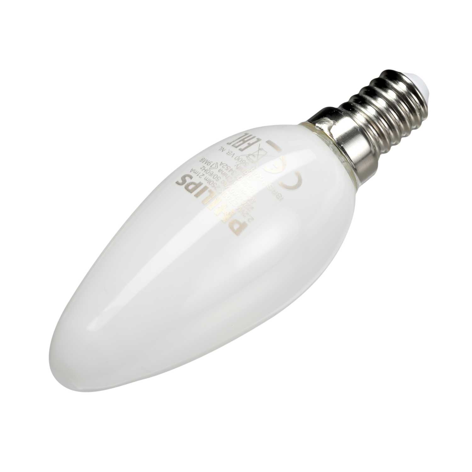 Philips Classic 2.2W SES LED Non Dimmable Candle Lamp Opal 2700K ...