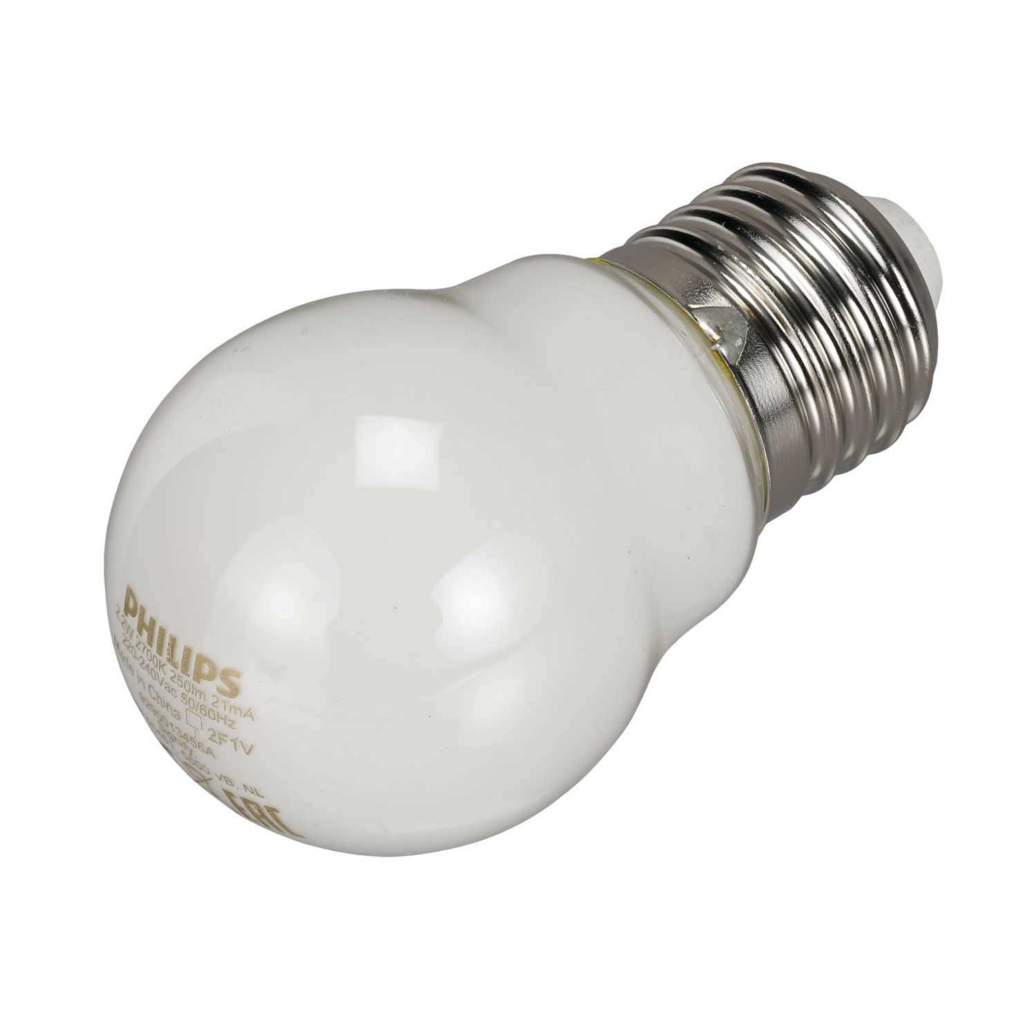 Philips CorePro 2.2W ES LED Non Dimmable Golf Ball Lamp Opal 2700K ...