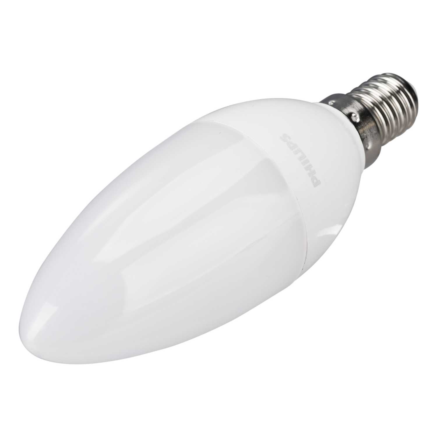 Philips CorePro 5W SES LED Non Dimmable Candle Lamp Opal 2700K ...