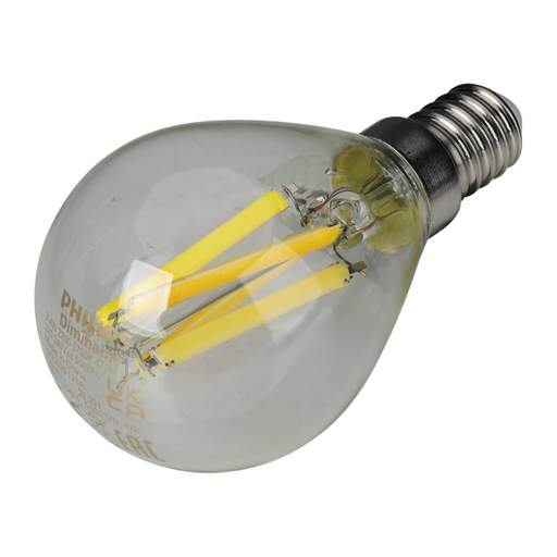 Philips Master Glass DimTone 3.4W SES LED Dimmable Filament Golf Ball ...